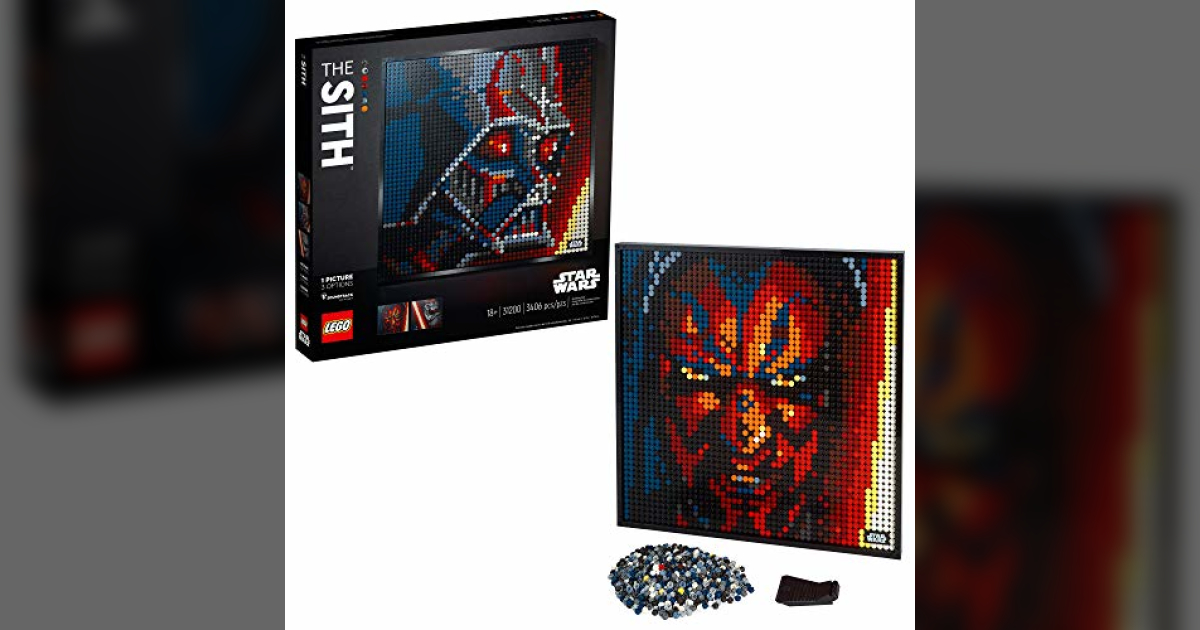Star Wars LEGO Art Featuring Dark Side Icons